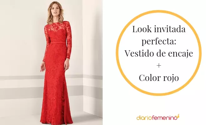 Një fustan i kuq me dantella do të jetë i domosdoshëm në 2019-ën