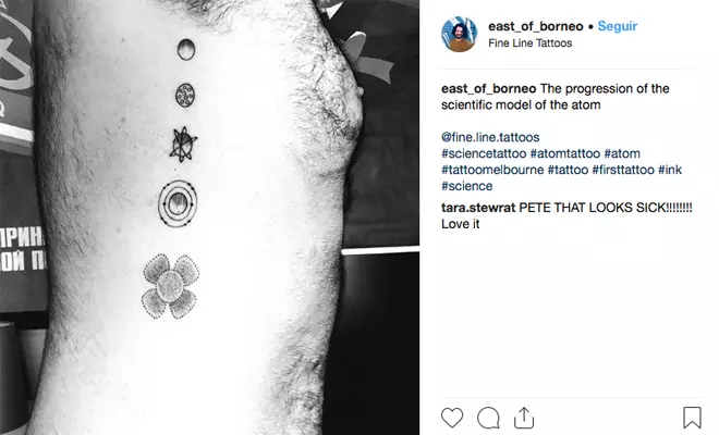 Направете тетоважа на атом