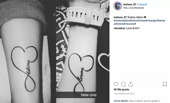 Get your sister's name tattooed on your skin