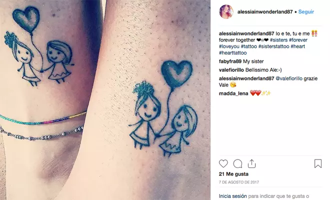 The most beautiful tattoo for sisters