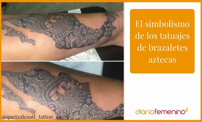 Aztek qo'l tatuirovkasining ramzi