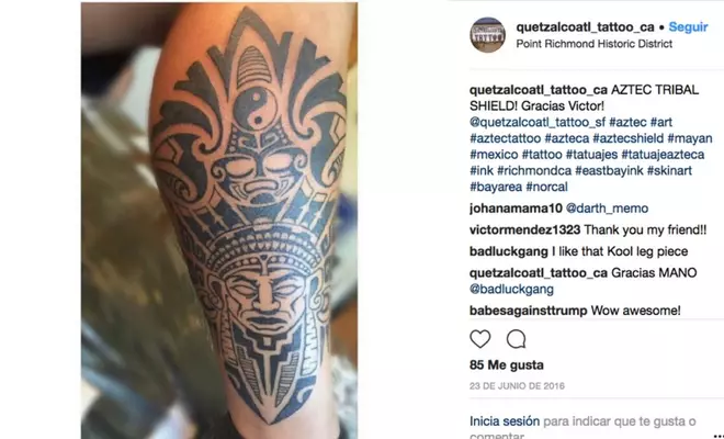 Kokia yra jūsų mėgstamiausia actekų tatuiruotė?