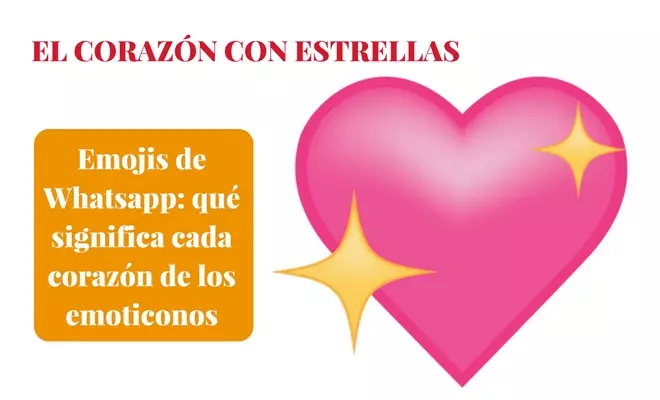 Emojis Whatsapp: coração com estrelas