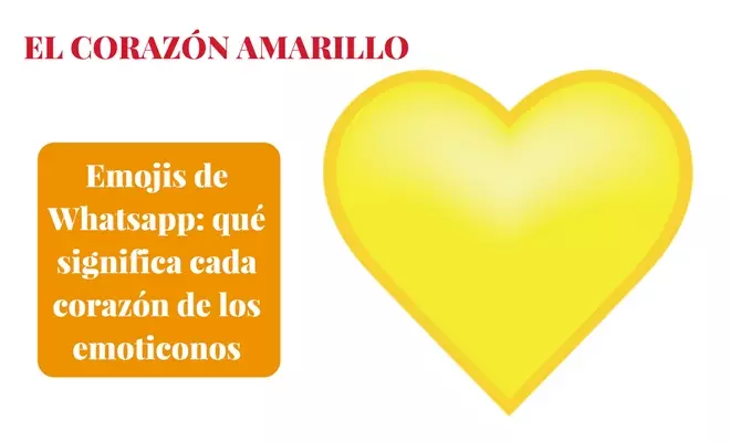 Emojis do Whatsapp: coração amarelo