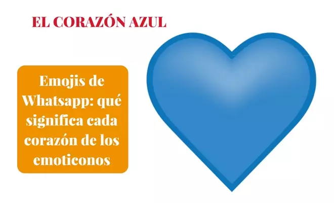 Emojis do Whatsapp: coração azul