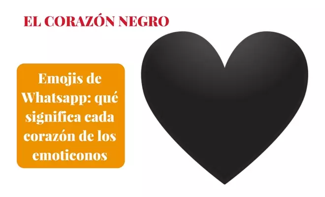 Emojis do Whatsapp: coração negro