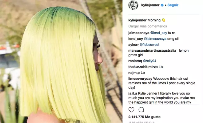 Rambut palsu Kylie Jenner untuk Coachella