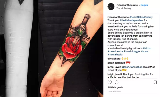 Dies ist das Tattoo, das ihm geholfen hat, Depressionen zu überwinden