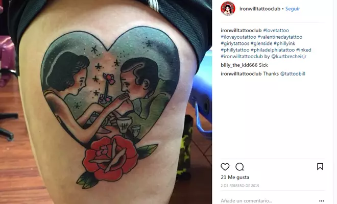 tetování na Valentýna