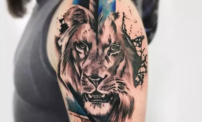 Ang 6 nga kahulogan sa mga tattoo sa nawong sa leon
