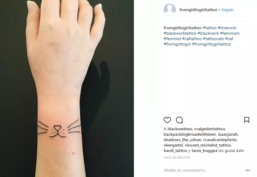 Mafi ban dariya cat tattoos akan Instagram 12659_6