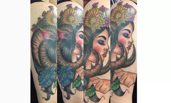 In tattoo foar elk teken fan 'e stjerrekunde: Capricorn tattoo