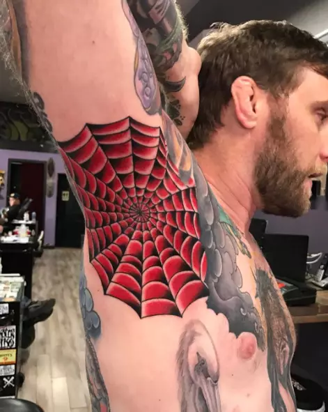 teia de aranha e outras ideias de tatuagem nas axilas