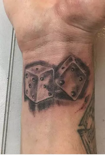 dice tattoos