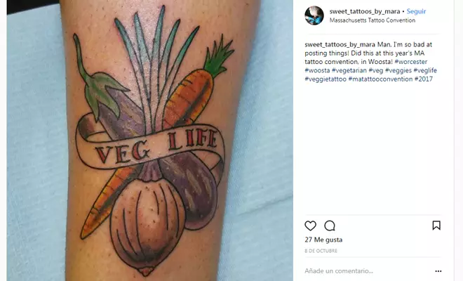 Mga tattoo para gawing vegetarian