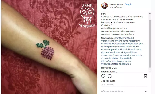 Mga tattoo aron mahimo nga vegetarian