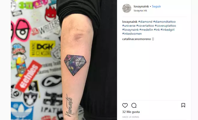 mga tattoo nga diamante