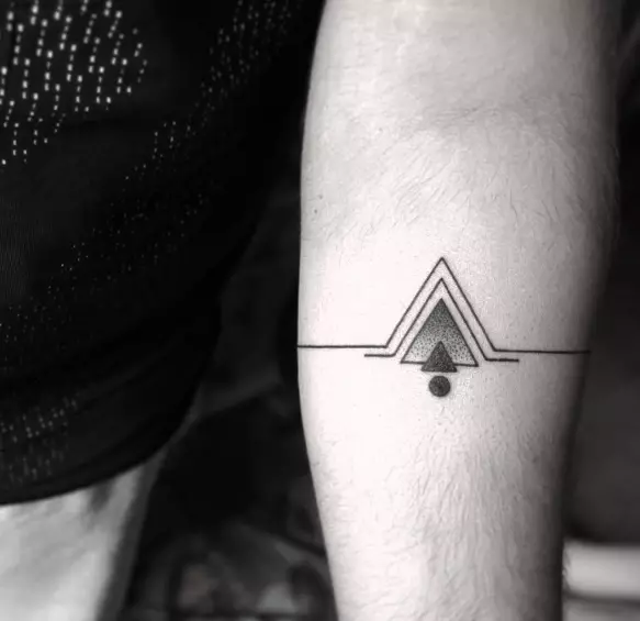 li-tattoos lipetja tsa geometri