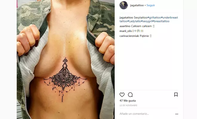 Tatuazhet në gjoks: masat paraprake, llojet dhe kujdesi