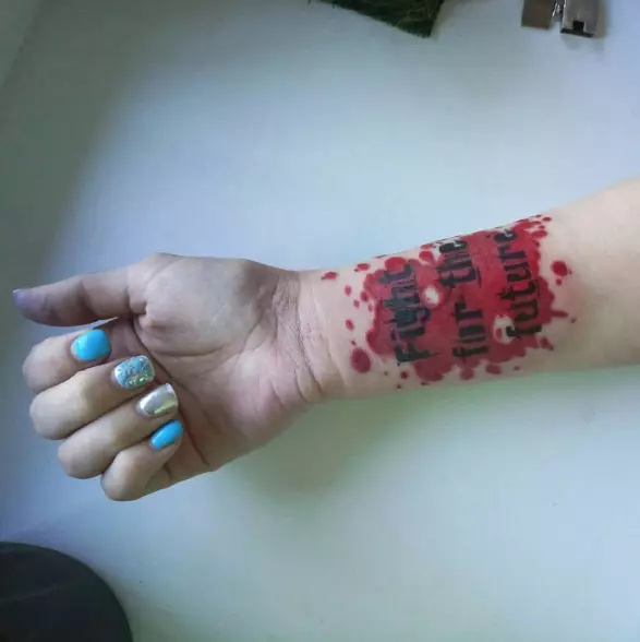 tatuagem de ferida