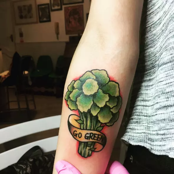 tattoo broccoli