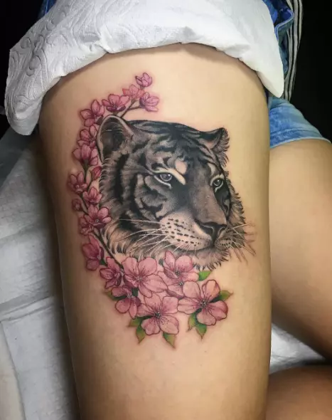 tatuaggio di tigre