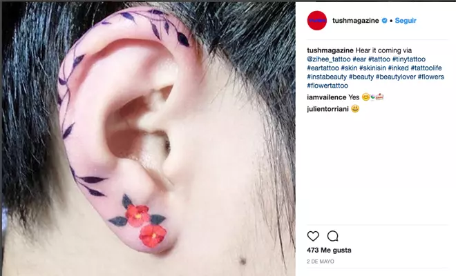 Helix-tatoveringer, moten for å tatovere kantene på ørene