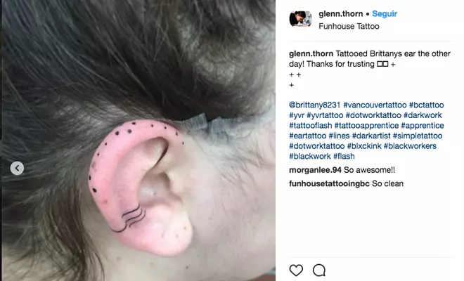 smaoineamh tattoo helix dotted
