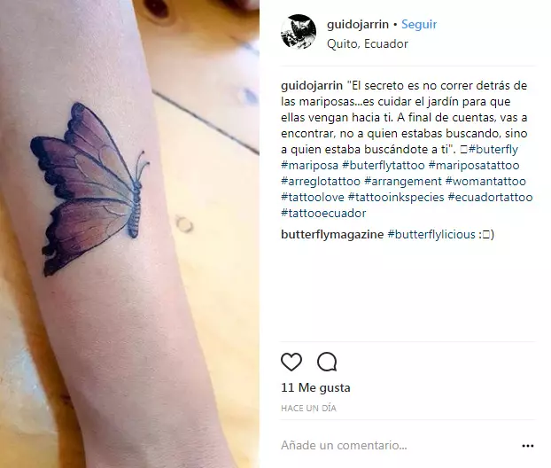 лептир и шта да тетовирате према годинама