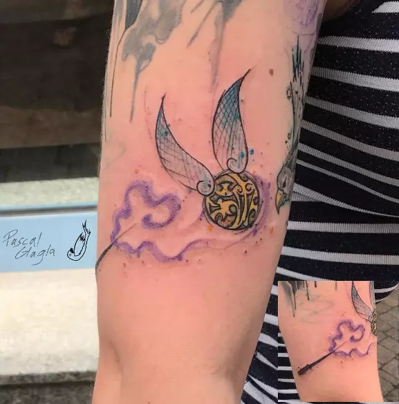 snitch ug harry potter inspired tattoo