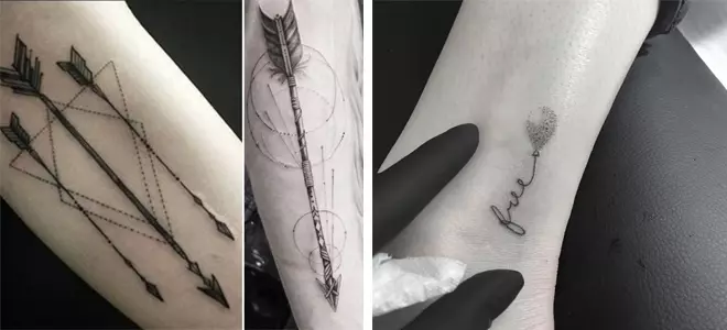Strzałka i darmowy tatuaż