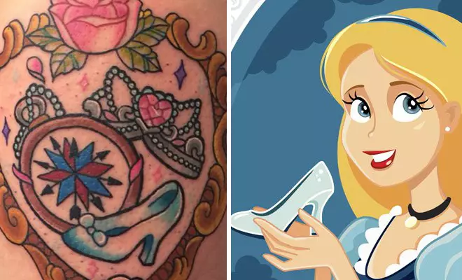 Disney malikalaridan ilhomlangan ertak tatuirovkalari