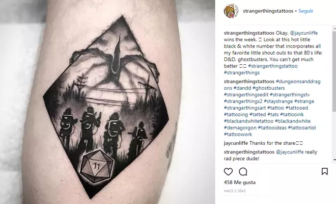 Tatuaje doar un fan Stranger Things va înțelege