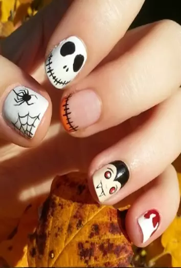 Manicure vir Halloween