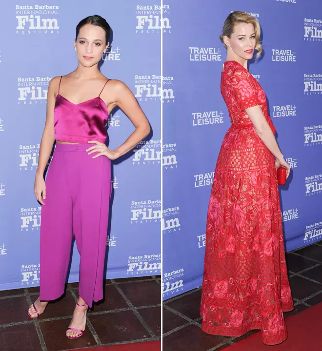 Alicia Vikander kaj Elizabeth Banks, mirindaj ĉe SBIFF