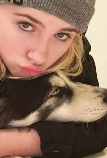 Celebrity dogs: Ireland Baldwin's Siberian Husky Kota