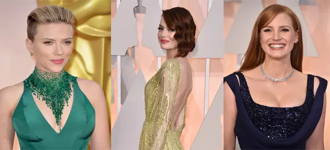 Scarlett Johansson, Emma Stone a Jessica Chastain