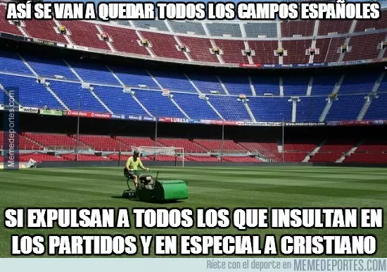 Мем на празни стадиони за вербално насилство во фудбалот