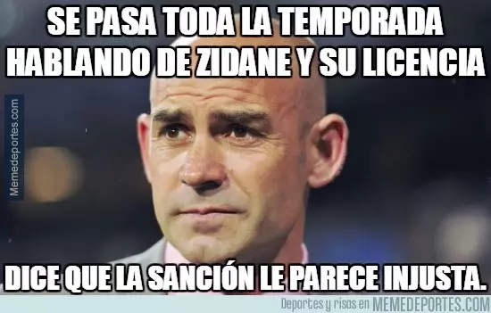 Meme de Paco Jemez licencia Zidane