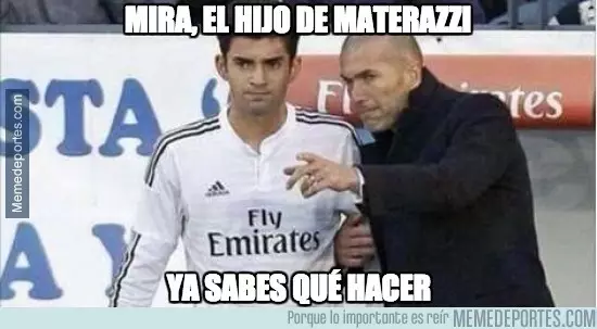 Enzo Zidane debitantski meme