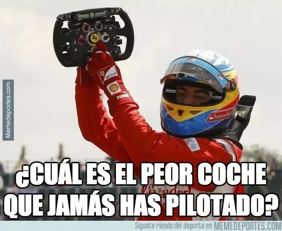 meme fernando alonso otomobîla herî xirab