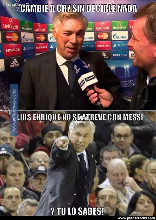 As mensaxes de Ancelotti a Luis Enrique