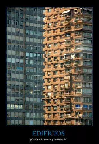 Il·lusió òptica a la ciutat: quin edifici està al davant?