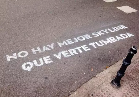 Madrid encheuse de frases poéticas que fan sorrir.