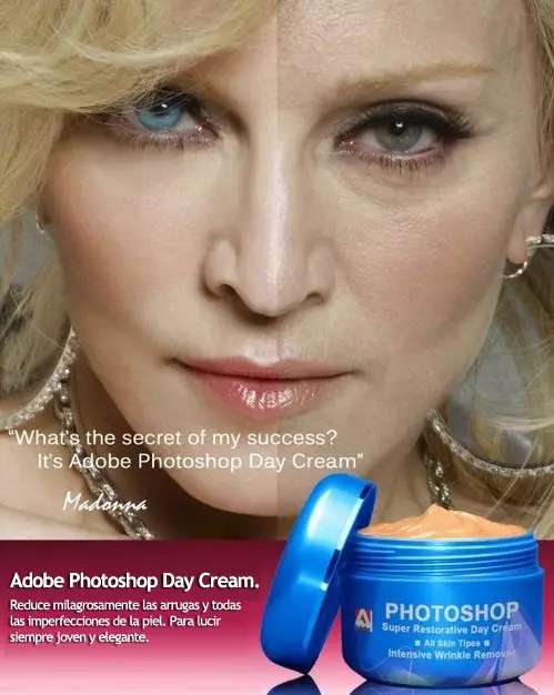 Madonna's wrinkles