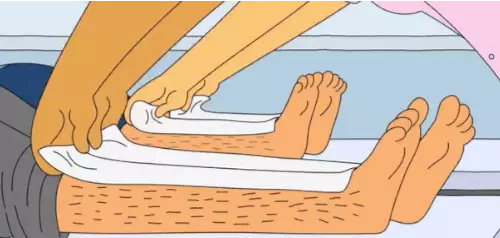 waxing kaki