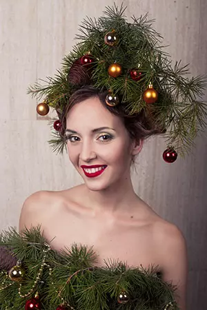 Hairstyle më e veçantë e pemës së Krishtlindjes