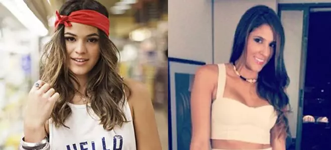 Bruna Marquezine และ Daniela Ospina อดีตแฟนสาวของ Neymar และภรรยาของ James Rodríguez