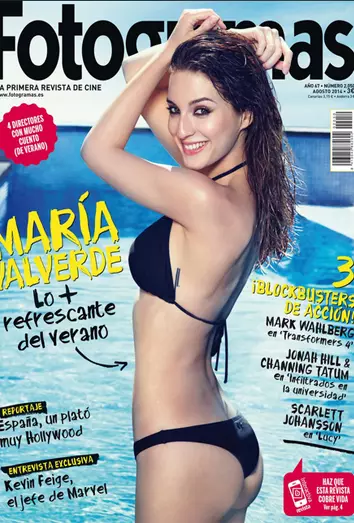 María Valverde en bikini, portada de Fotogramas.