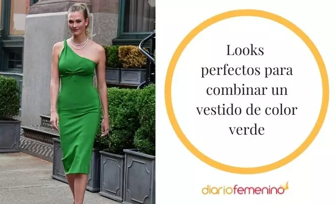 Idéer att kombinera en grön klänning: snyggt utseende full av färg
